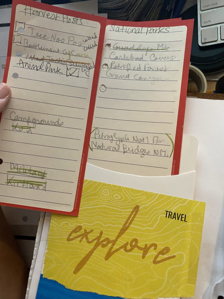 How I Plan My Roadtrips: Part III: The Organization – Karilogue